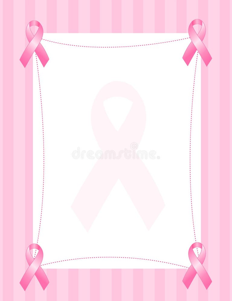 Breast Cancer Border Stock Illustrations – 197 Breast Cancer Border ...