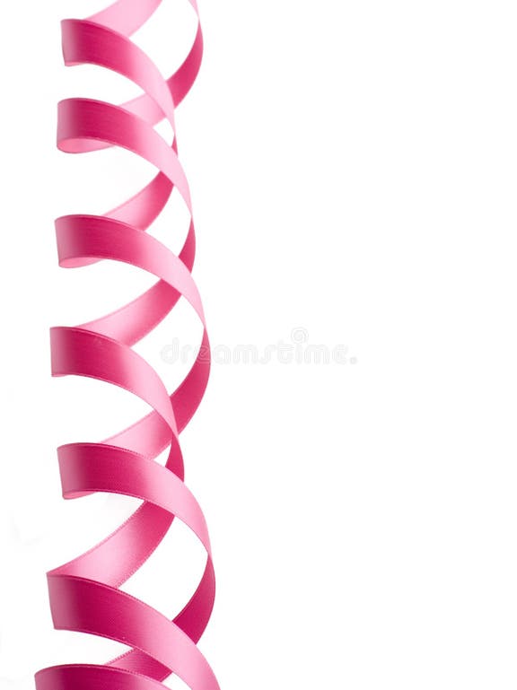 Pink Ribbon Border stock image. Image of christmas, curve - 6554563