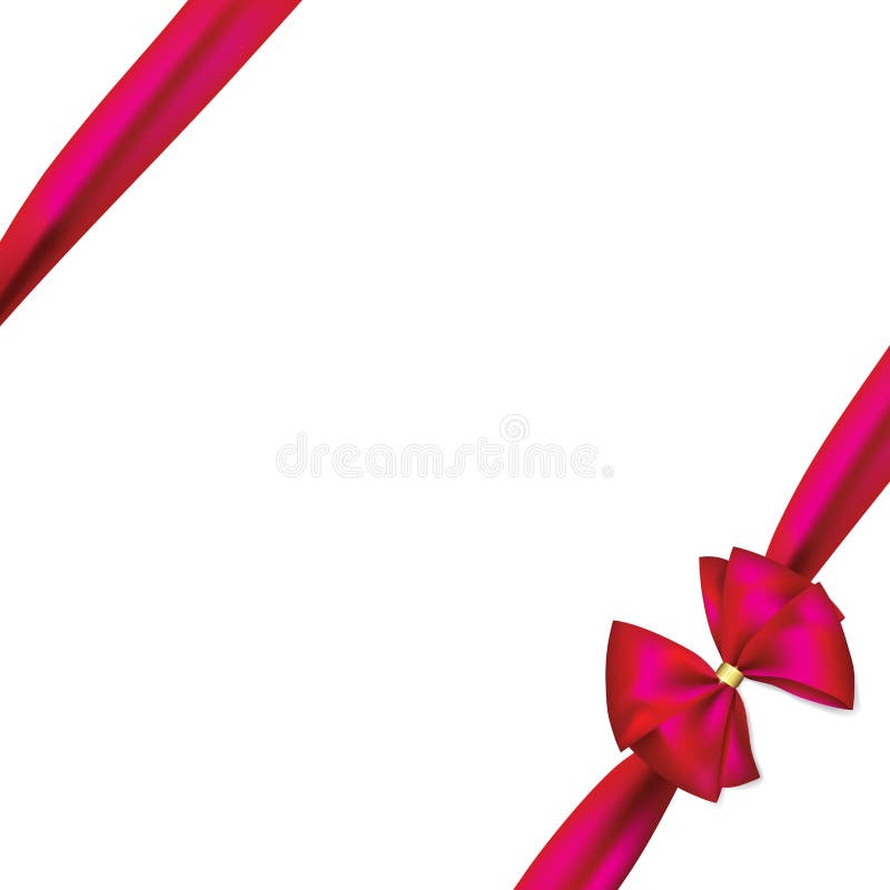 Pink Ribbon and Bow Background Stock Vector - Illustration of festive ...