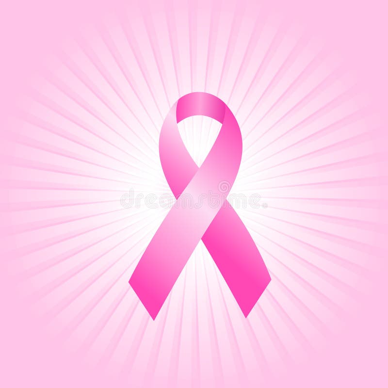 Pink Ribbon stock vector. Illustration of female, breast - 24210189