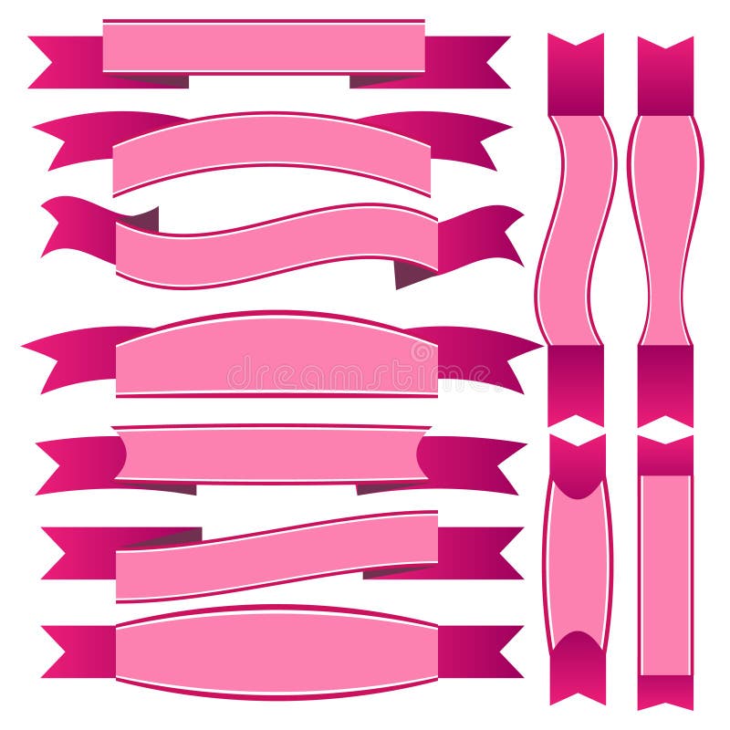 Pink Ribbon stock vector. Illustration of cause, design - 52602801