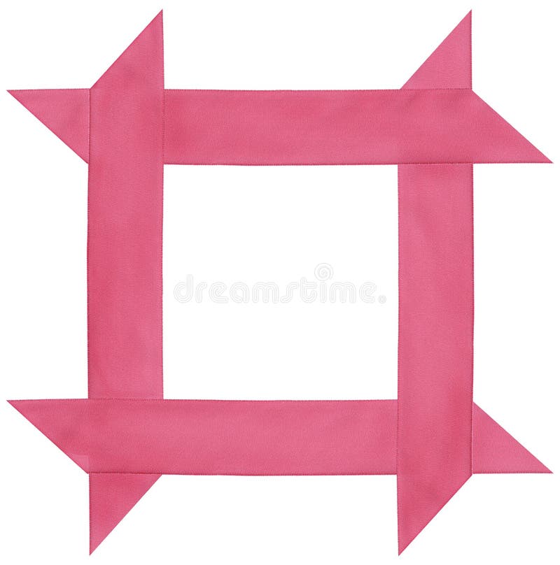 Pink ribbon frame stock photo. Image of bright, squared - 30397198
