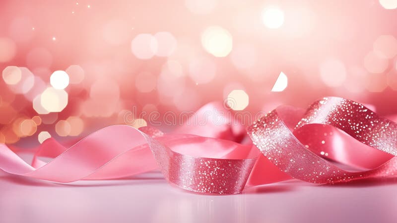 Glittering Ribbons of Hope: a Warm and Joyful Atmosphere of Roma Stock ...