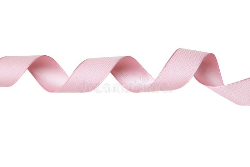Pink curved ribbon stock illustration. Illustration of abstract - 87555930