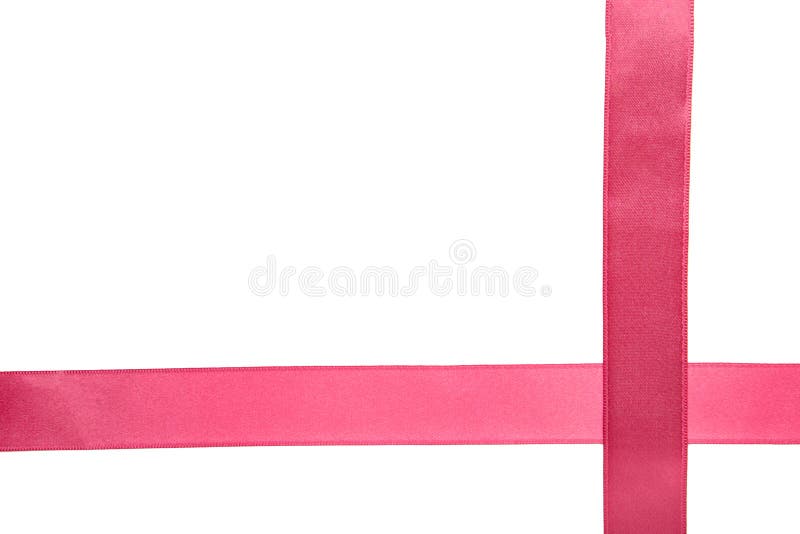 Pink Ribbon on Blue Background, Design Element Stock Photo - Image of ...