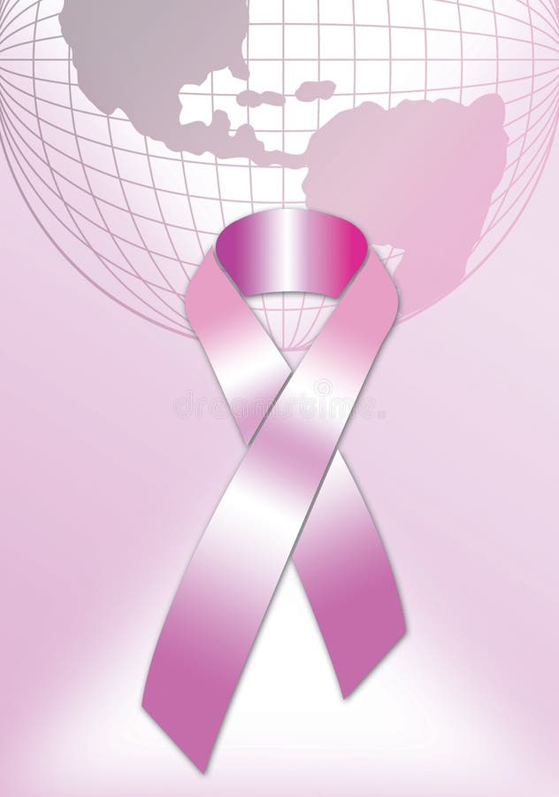 Pink Ribbon Poster 5 stock illustration. Illustration of abstract - 2447783