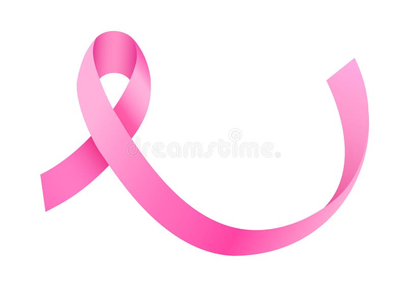 Pink Ribbon Symbol Breast Cancer Awareness Month Campaign Stock Vector