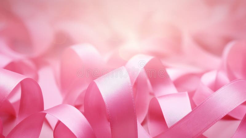 Pink Ribbon Symbolizing Unity in the Community Stock Illustration ...