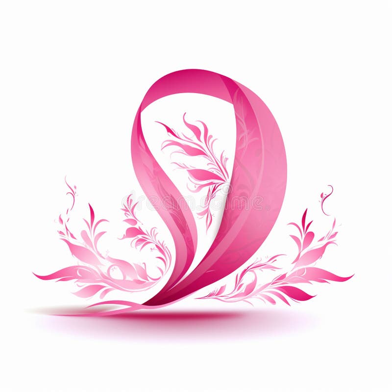 Pink ribbon for unity stock illustration. Illustration of ...