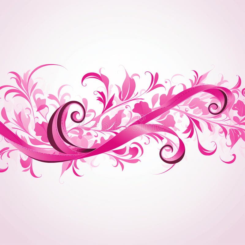 Pink Ribbon for Unity a Symbol of Our Shared Humanity Stock Illustration - Illustration of ...