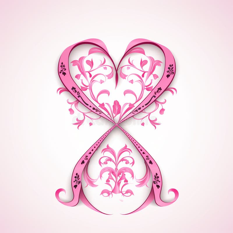 Pink Ribbon for Unity a Symbol of Our Shared Humanity Stock ...