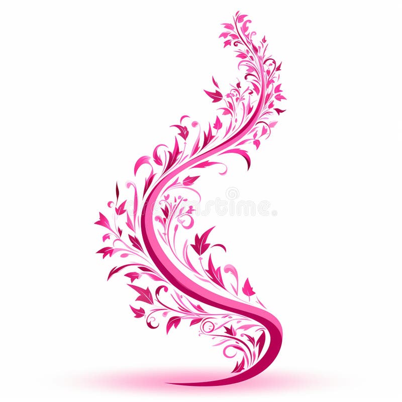 Pink Ribbon for Unity a Symbol of Our Shared Humanity Stock Illustration - Illustration of ...