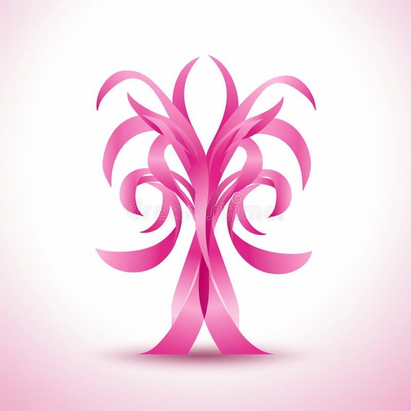 Pink Ribbon for Unity a Symbol of Our Shared Humanity Stock ...