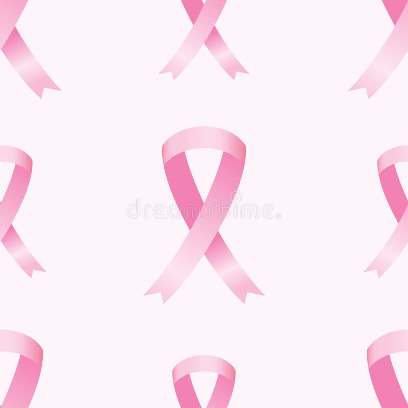 Pink Ribbon Wallpaper Pattern Stock Vector - Illustration of vector ...