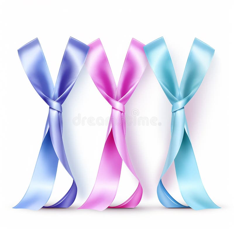 Pink Ribbon for a World Where Everyone is Healthy Stock Illustration ...