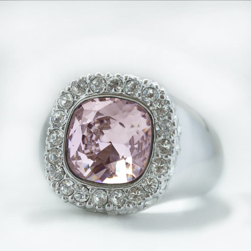 Pink ring stock image. Image of luxury, platinum, accessory - 9891405