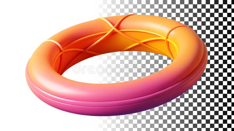 Pink Ring Shape, 3D Circle, Geometric Form, Simple Shape, Basic Design ...