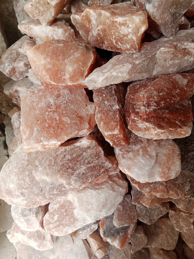 Pink Rock Salt from Kheewra Salt Range . Stock Image - Image of supply ...