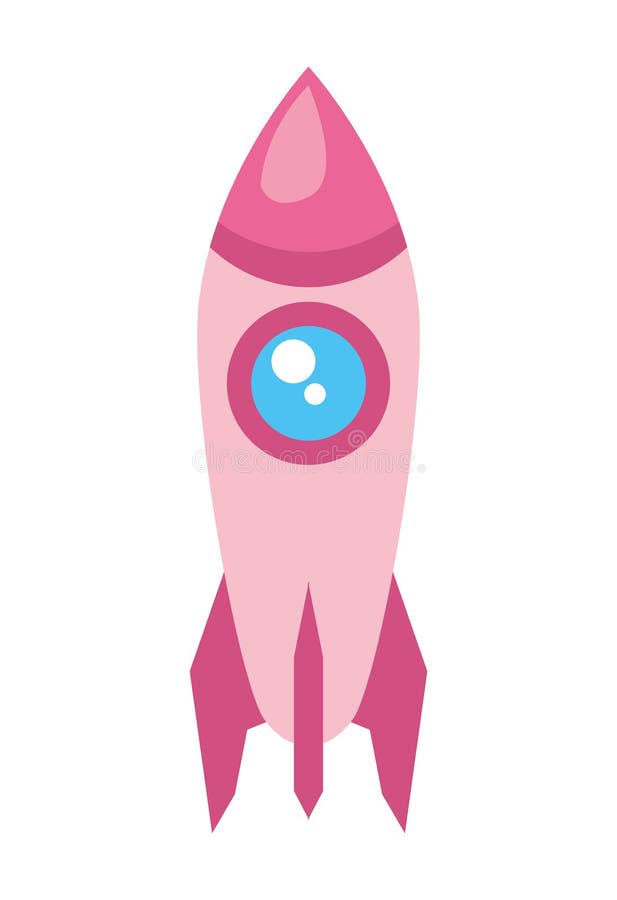 Pink rocket startup stock vector. Illustration of vector - 248230751