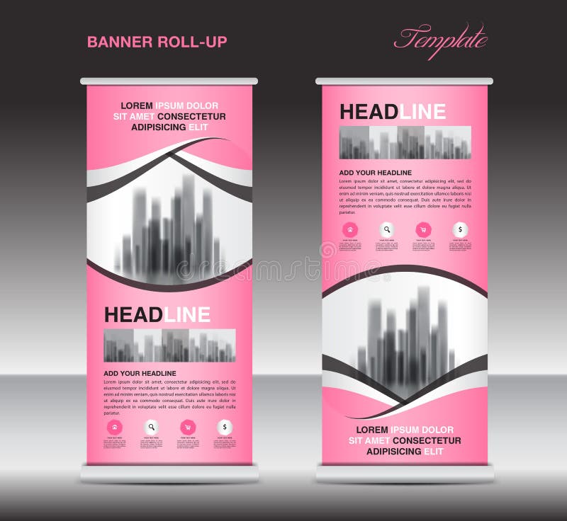 Roll Up Banner Template, Stand Design, Pull Up, Display, Advertisement ...