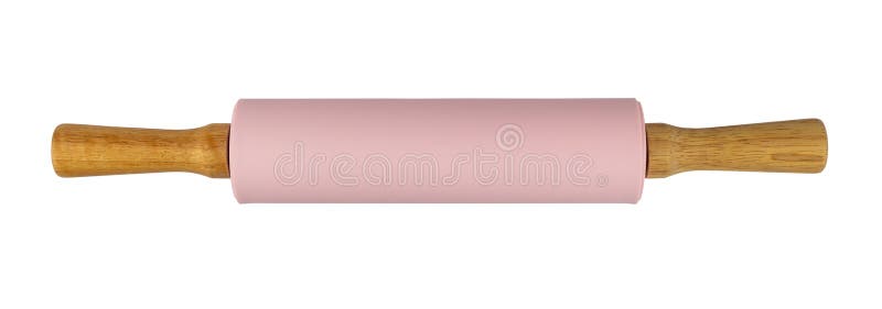 Pink rolling pin stock image. Image of kitchen, utensil - 272526947