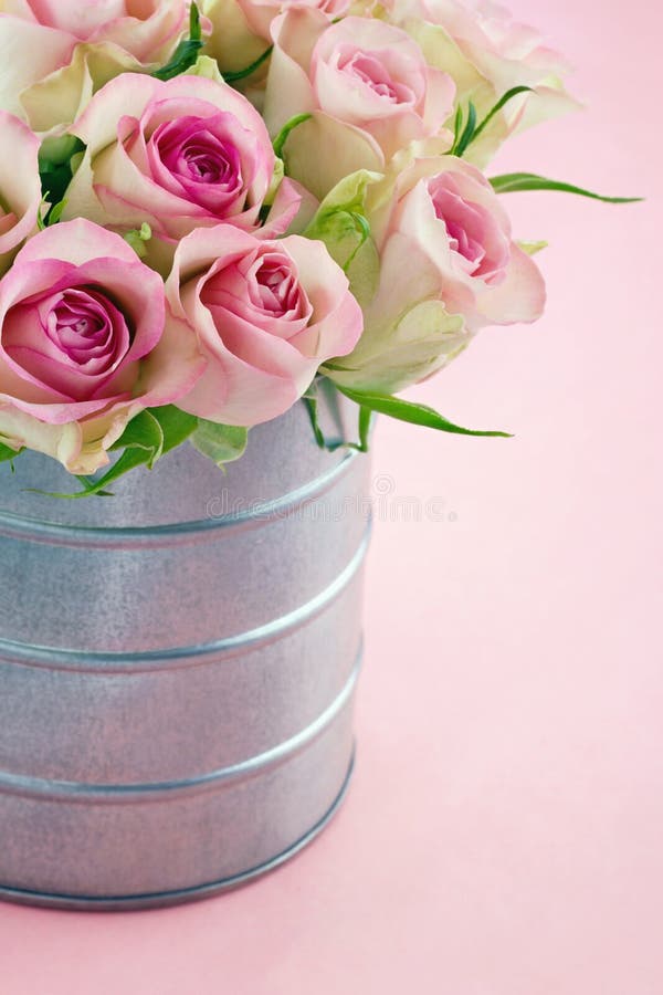 Pastel Color Flowers on Textured Background Stock Image - Image of ...