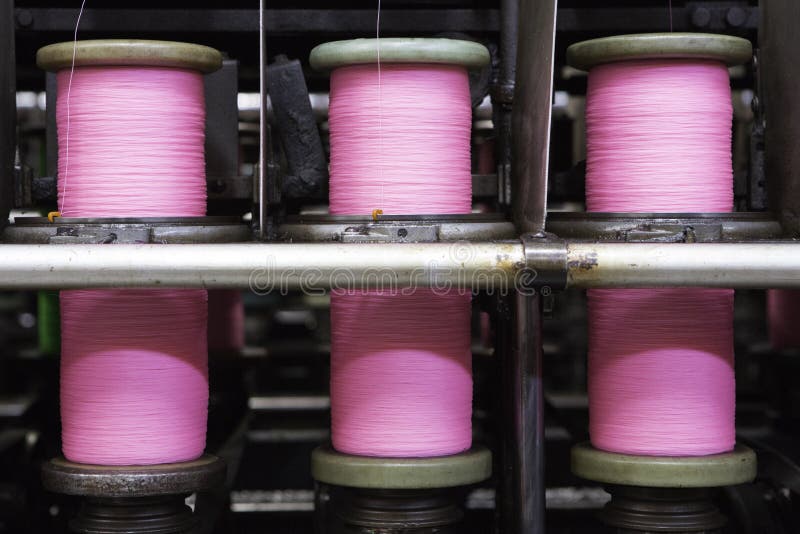 Pink Rope Bow Flower Form Isolated on White Stock Image - Image of ...