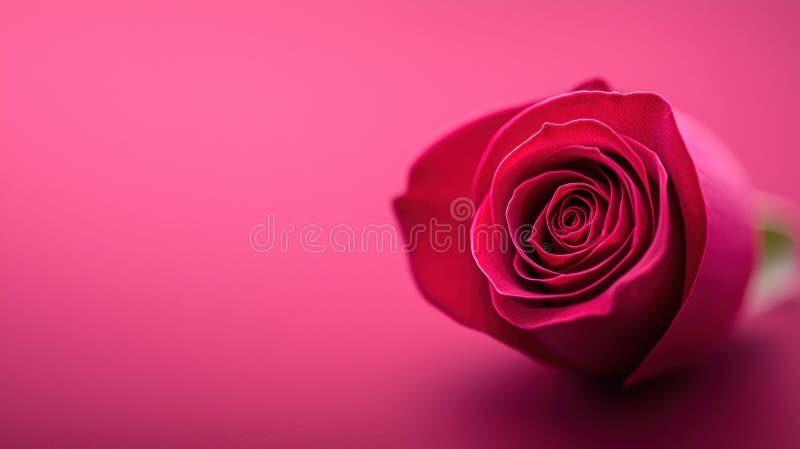 Pink Rose Close-Up on Vibrant Background Stock Illustration ...