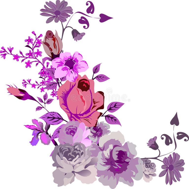 Corner Rose Silhouette Stock Illustrations – 1,674 Corner Rose ...