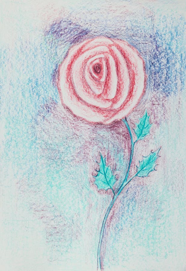 Pink Roses Popping Out of the Black. Stock Illustration - Illustration ...