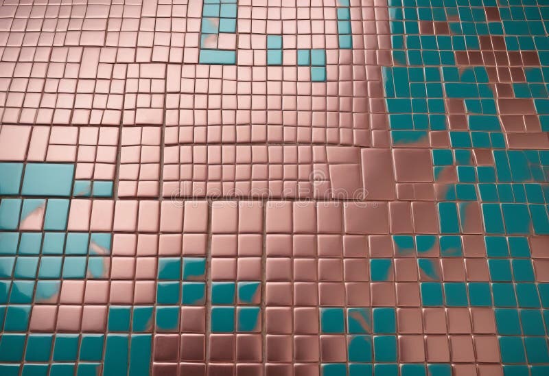 Rose Gold Mosaic Tiles Stock Illustrations – 83 Rose Gold Mosaic Tiles ...