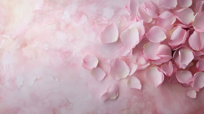 Pink Rose Petals on a Textured Background Stock Illustration ...