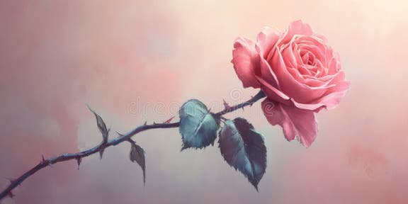 Pink Rose Stem stock photo. Image of green, botany, plant - 380074282