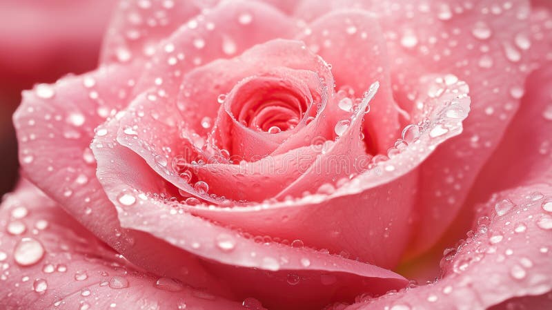 Pink rose with water drops stock image. Image of bouquet - 332535473