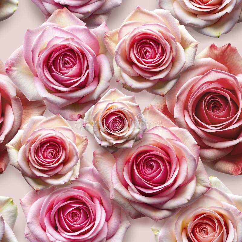 Pink Rose Floral Pattern Stock Illustrations – 152,182 Pink Rose Floral ...