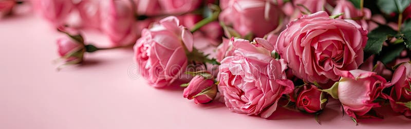 Pink Roses on Table stock image. Image of home, table - 307564821