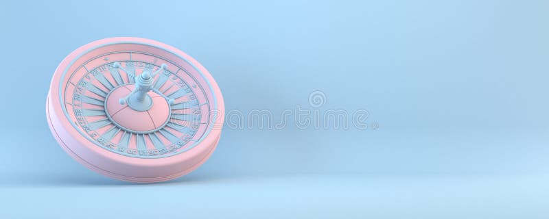 Pink roulette 3D stock illustration. Illustration of mock - 236318244