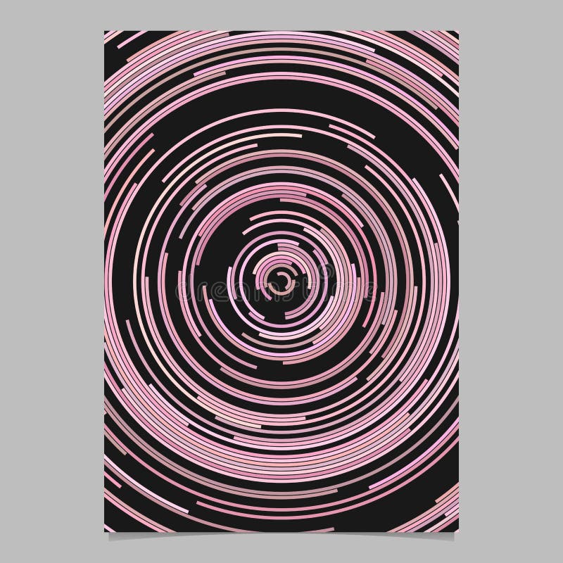 Pink Round Abstract Flyer Background Template from Concentric Half ...