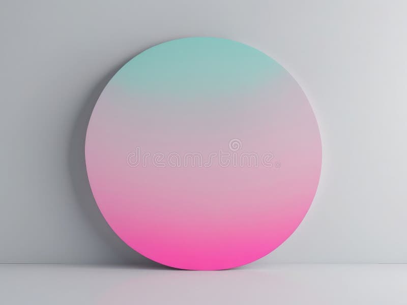Pink Round Aura Gradient Background Circle Gradient Shape Wallpaper ...