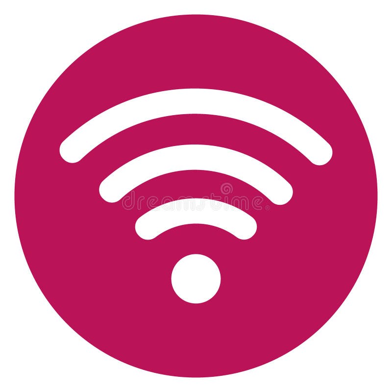 Pink Wifi Icon Wireless Symbol on Isolated Background Stock Vector ... Pink Wifi Icon Wireless Symbol on Isolated Background Stock Vector ...
