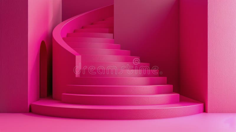 Pink Round Object on Pink Background Stock Photo - Image of feminine ...