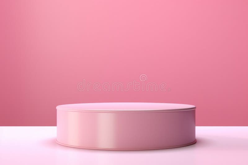 A Pink Round Object on a White Surface, Suitable for Various Concepts ...