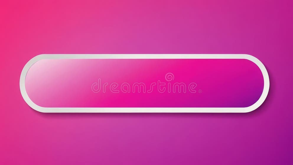 Pink Rounded Rectangle with White Outline on a Vibrant Pink Background ...