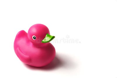 Pink rubber ducky stock image. Image of pink, white, bathtub - 1648195
