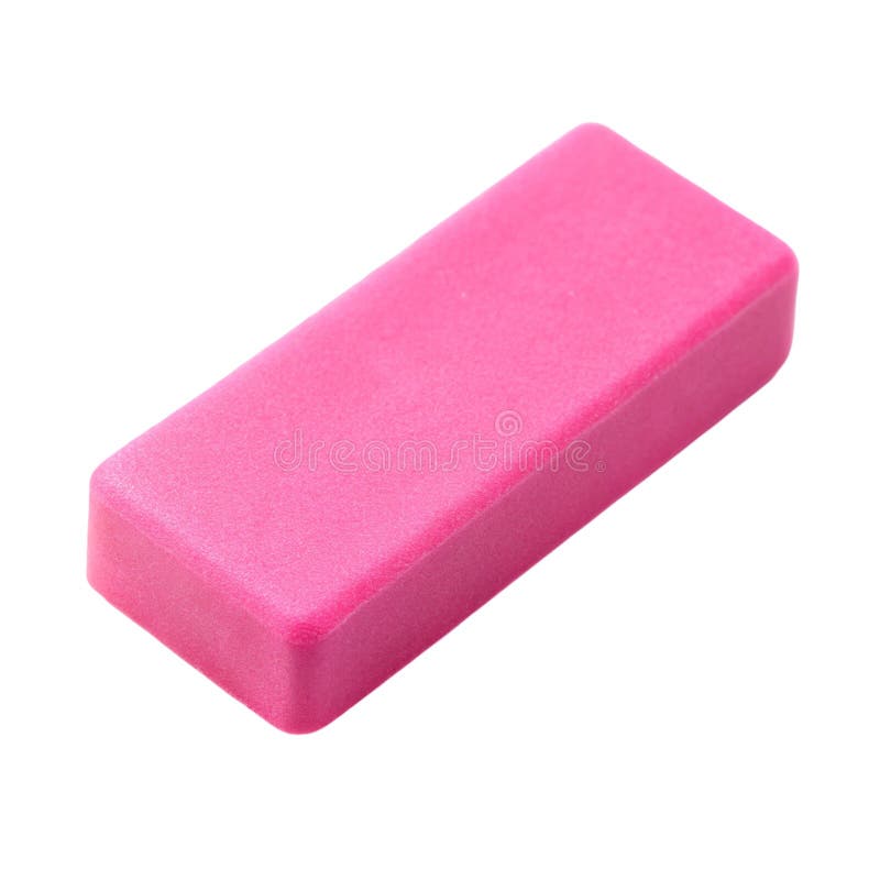 Pink Rubber Eraser Isolated on Transparent Background Stock ...
