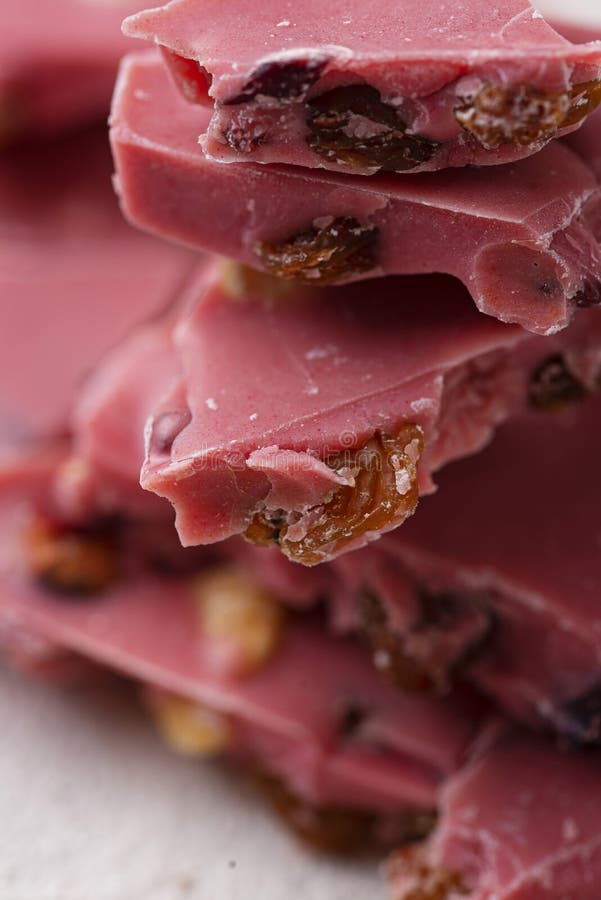 Pink or Ruby Chocolate, Trendy Food Stock Image - Image of type, pink ...