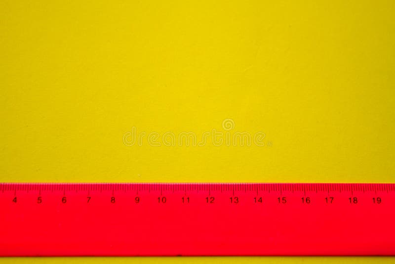 The Pink Ruler is Plastic for Measuring Centimeters Stock Photo - Image ...