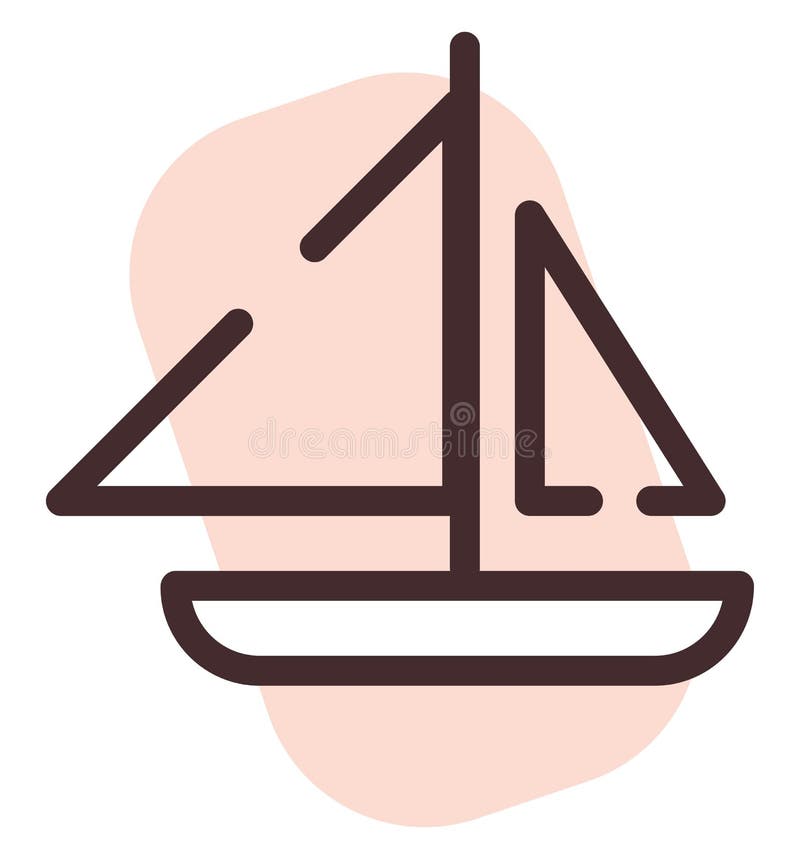 Pink Big Boat, Vector or Color Illustration Stock Vector - Illustration ...