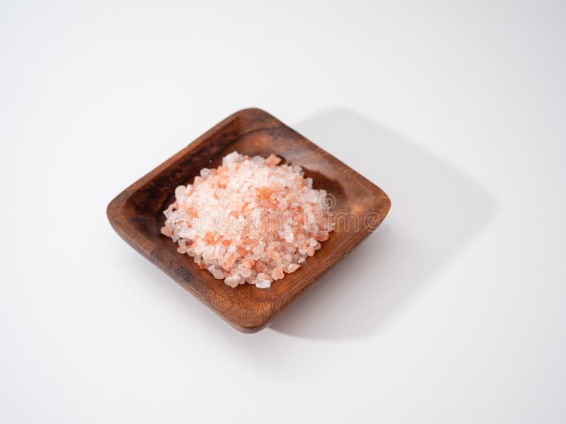 Pink Salt on a White Background Stock Image - Image of nature, sodium ...
