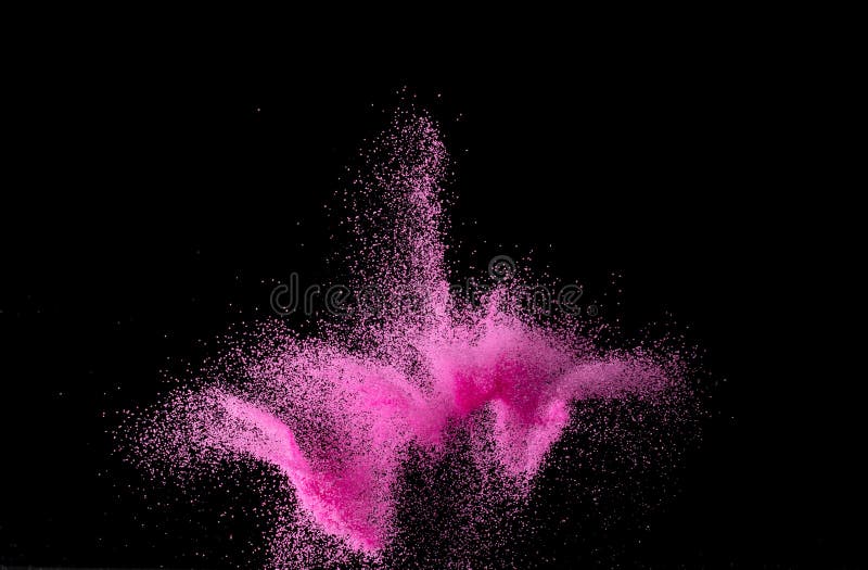 Sand Flying Explosion, Golden Grain Wave Explode. Abstract Cloud Fly ...